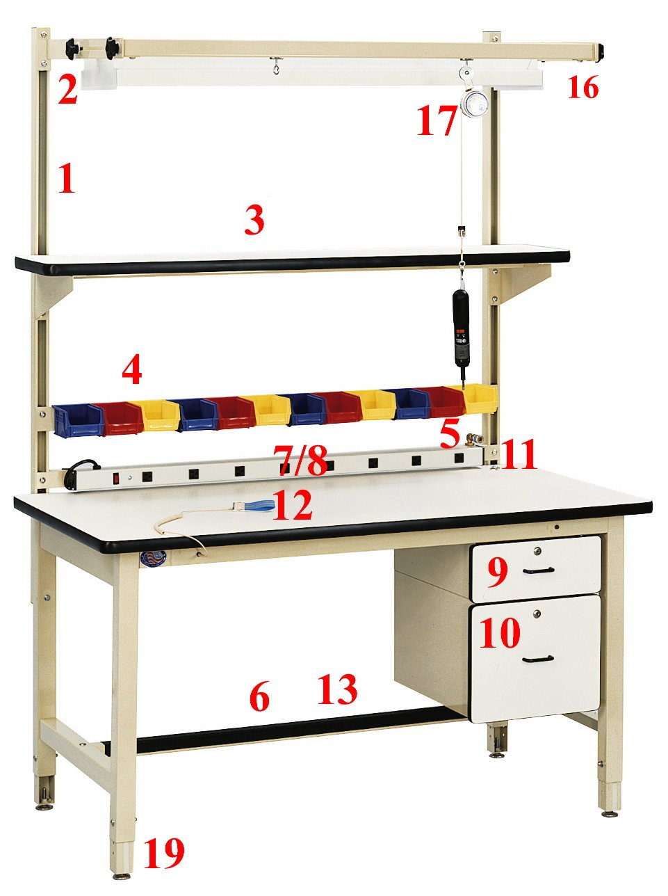 Model HD | Heavy Duty Ergonomic Workbench